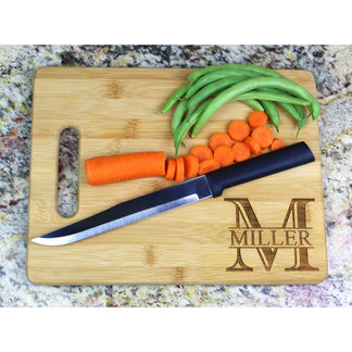 Personalized Engraved Bamboo Cutting Board | Palmetto Wood Shop